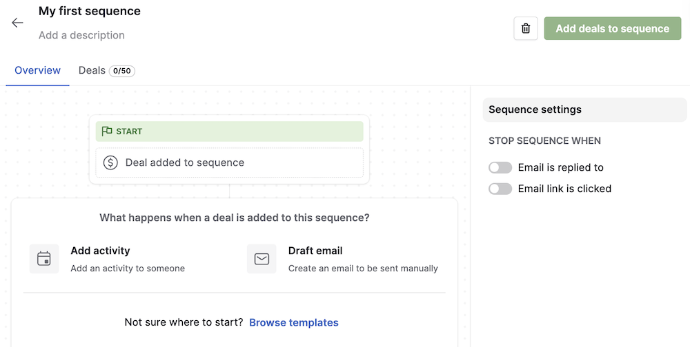Sequences feature - Knowledge Base | Pipedrive